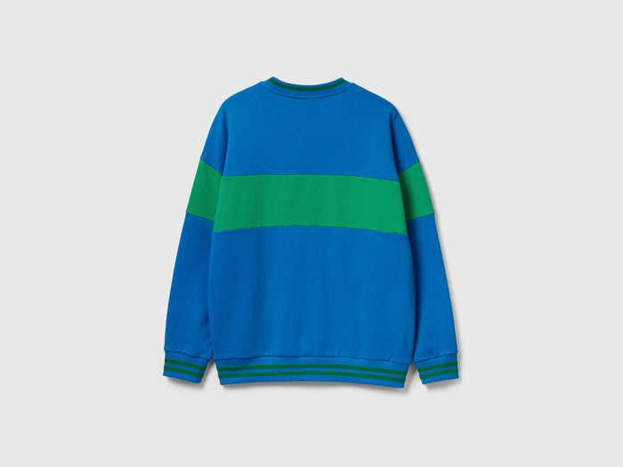 Stranger Things color block sweatshirt